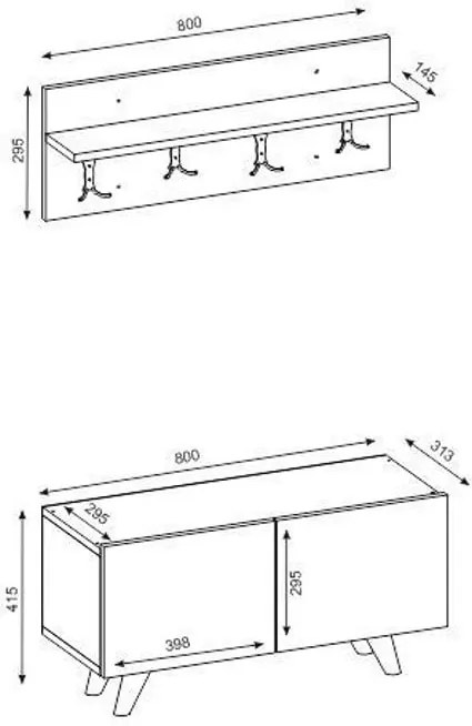 Předsíňová sestava Lores