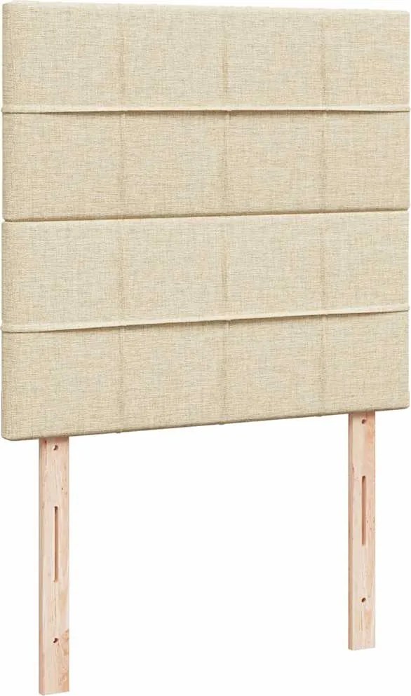 Box spring postel s matrací krémová 100 x 200 cm textil 3291972