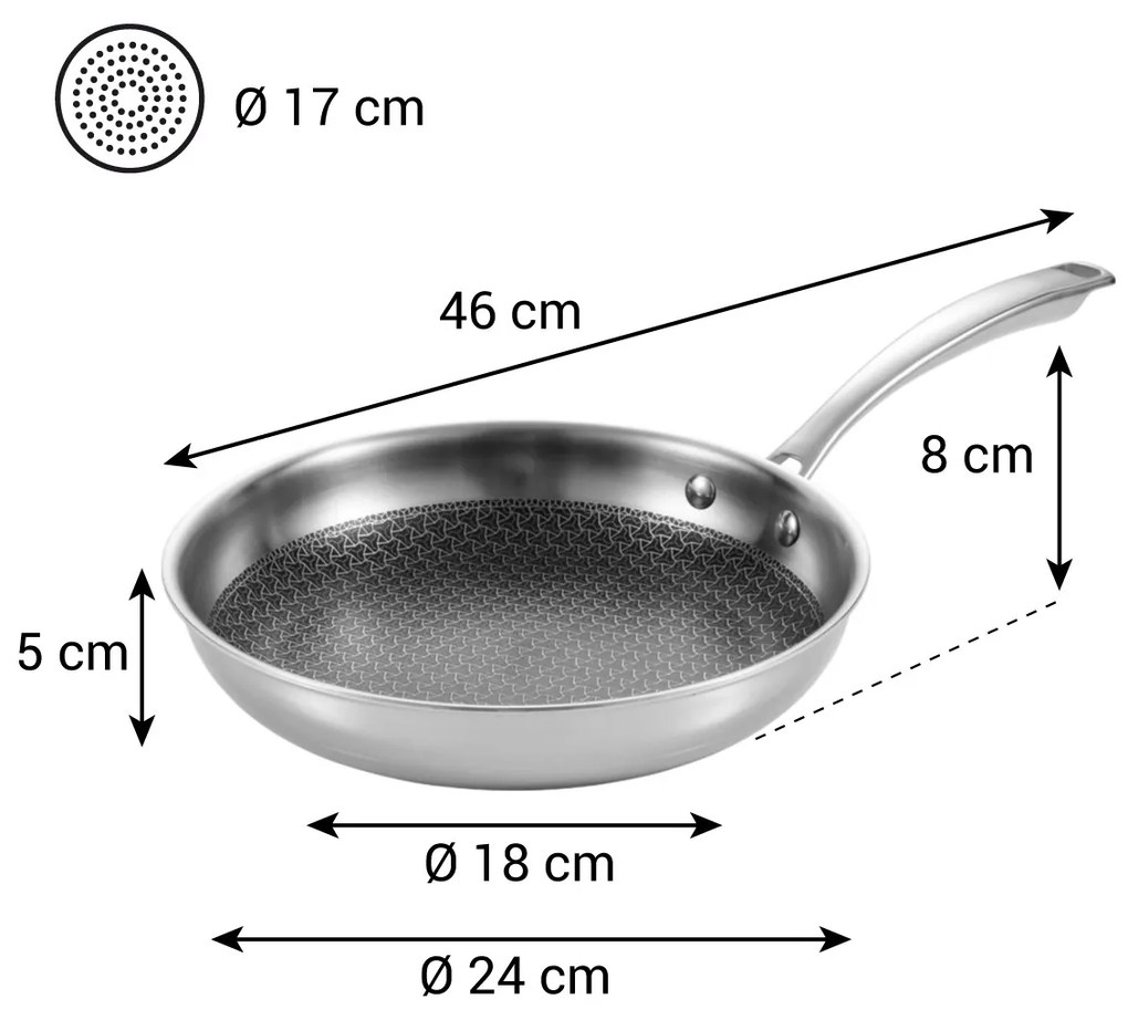 Pánev SteelCRAFT ø 24 cm