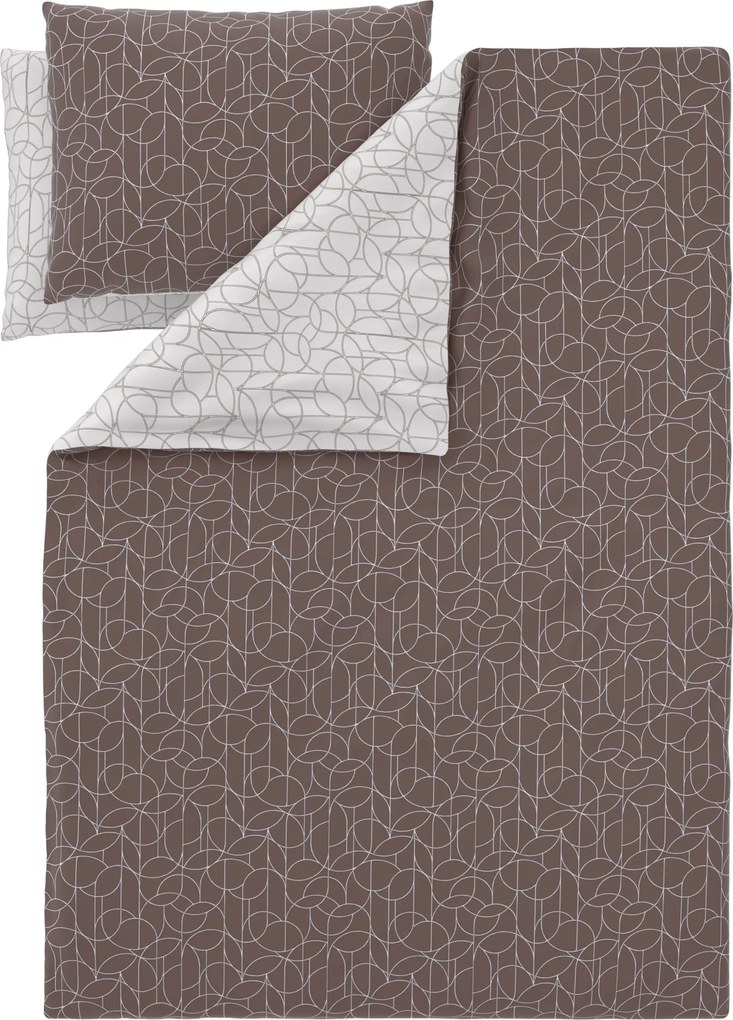 Livarno® Saténové ložní povlečení, 200 x 220 cm, 70 x 90 cm (hnědá)