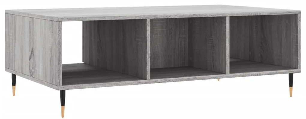 Konferenční stolek šedý sonoma 104x60x35 cm kompozitní dřevo - Default Title
