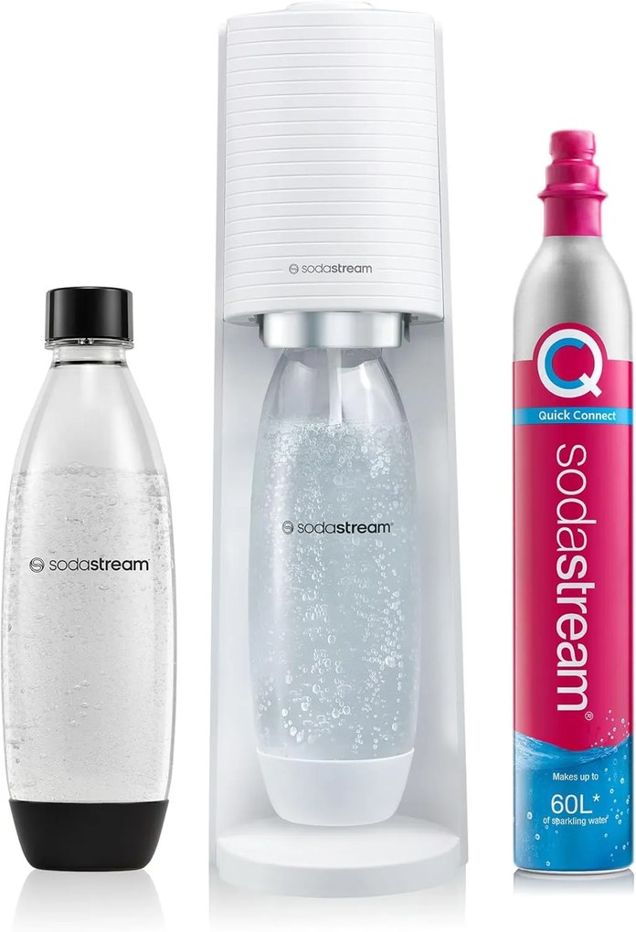 Výrobník perlivé vody Sodastream Terra bílá + láhev SodaStream Fuse 1 l + bombička