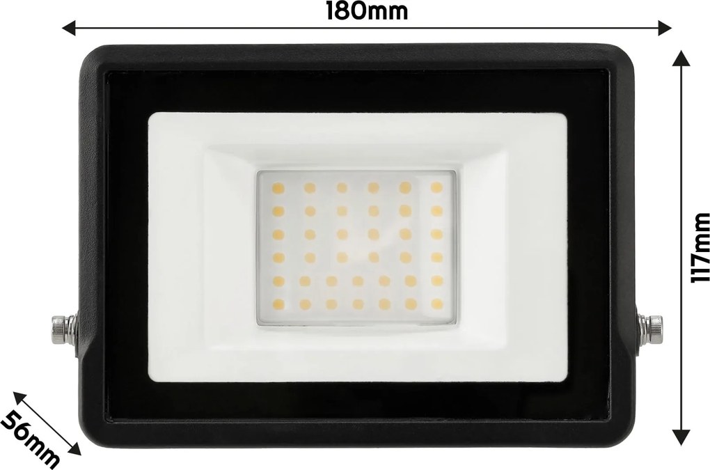 BERGE LED reflektor MASTER - 30W - IP65 - neutrální bílá
