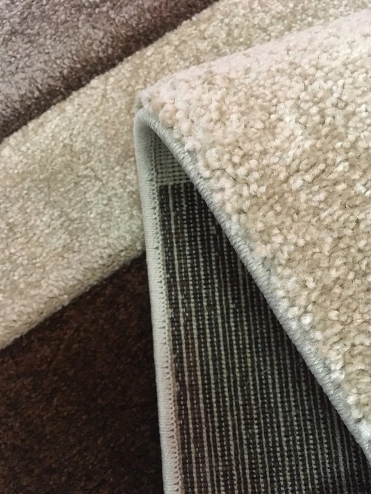 Spoltex, Kusový koberec Cascada Plus beige 6081, 80x150, hnědá, obývací pokoj