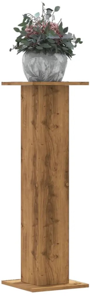 Stojany na rostliny 2 ks dub artisan 30 x 30 x 95 cm kompozit 3307881