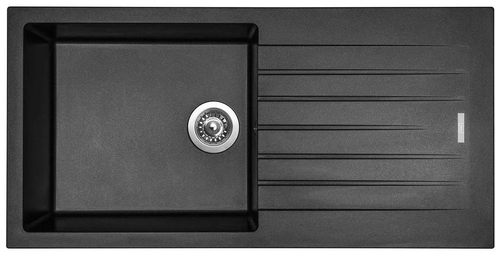 Set Sinks PERFECTO 1000 Metalblack + baterie Sinks SLIM S2 kartáčovaná