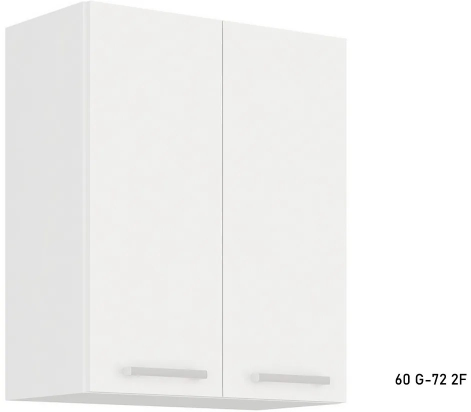 Expedo Kuchyňská skříňka horní dvoudveřová ALBERTA 60 G-72 2F, 60x71,5x31, bílá