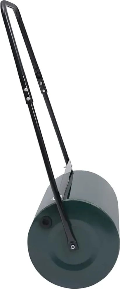 vidaXL Zahradní válec tlačený na trávník 63 l železo a ocel [147846] Barva: zelená a černá, Velikost: 32 x 57 cm