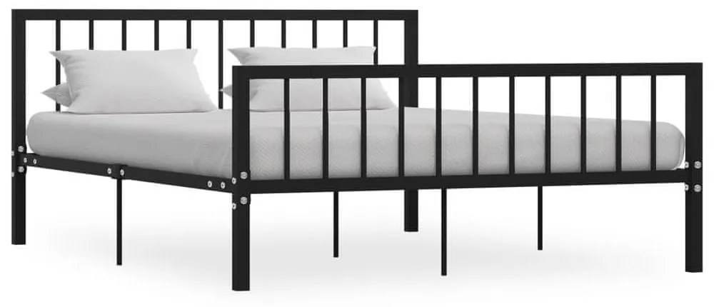 Petromila Rám postele černý kov 160 x 200 cm