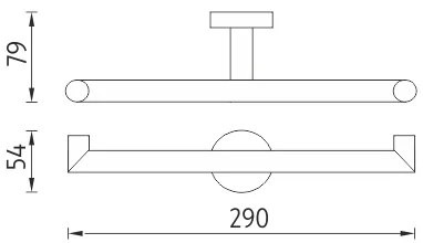 Držák na toaletní papír NIMCO UNIX UN 13055MD-26