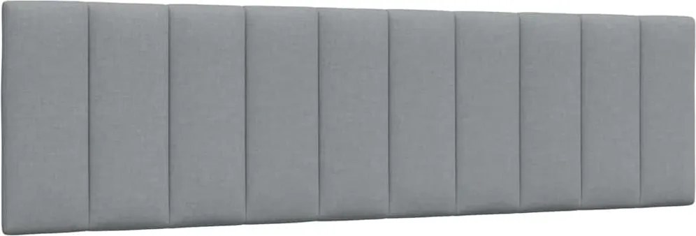 Rám postele bez matrace Hanko světle šedý 180 x 200 cm textil 3310405