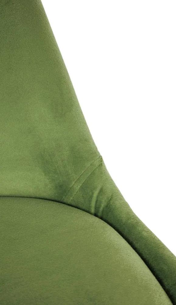 Bhm germany Jídelní židle Sofia I, samet, světle zelená