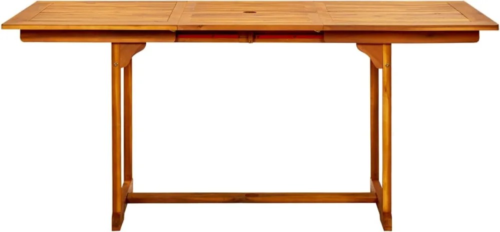 Zahradní jídelní stůl (120–170) x 80 x 75 cm masivní akácie 316568