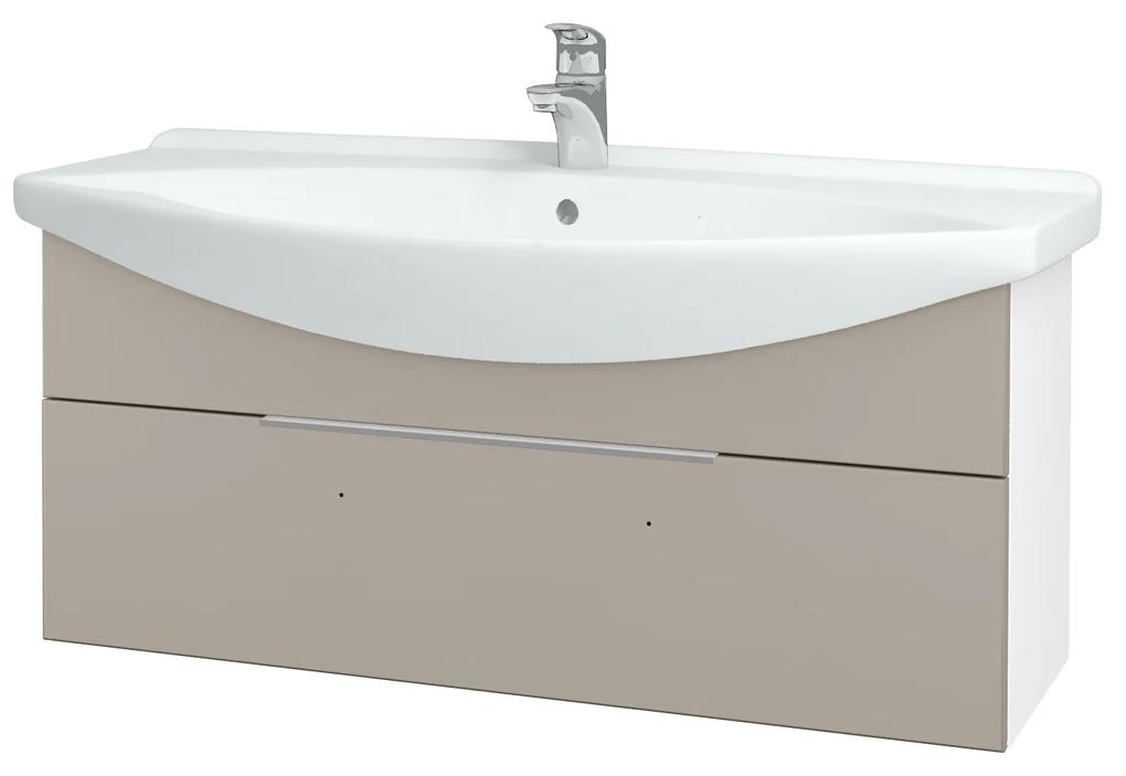 Dřevojas Koupelnová skříň TAKE IT SZZ 105 Varianta: N01 Bílá lesk / Úchytka T01 / D14 Basalt