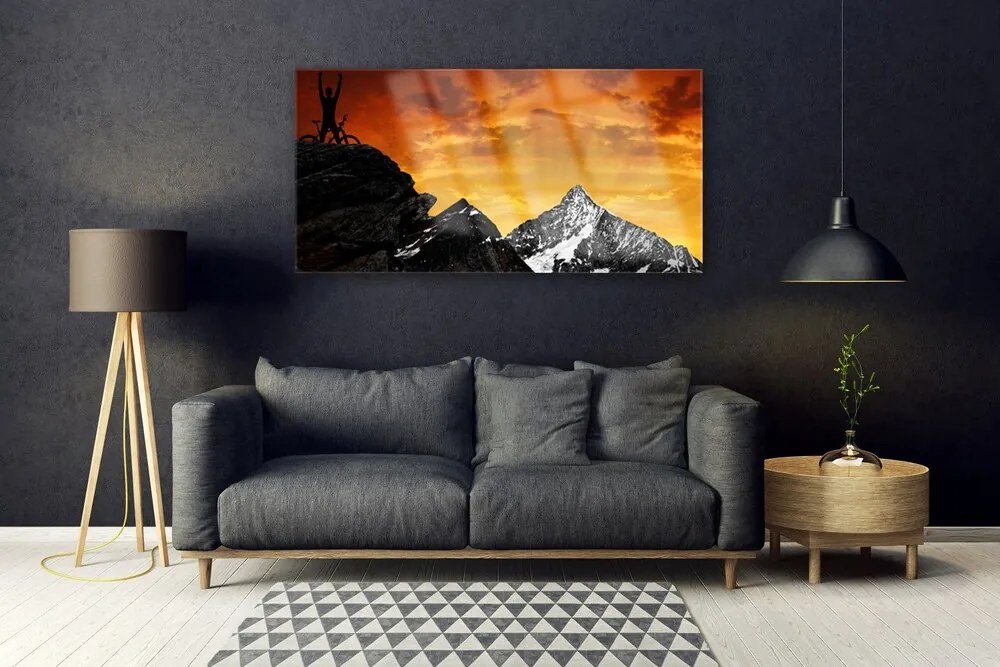 akrylový obraz Hory Krajina 120x60 cm
