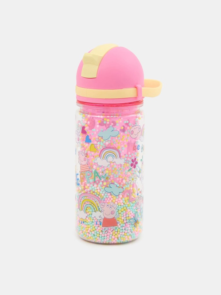 Sinsay - Láhev na pití s držadlem a brčkem Peppa Pig - vícebarevná