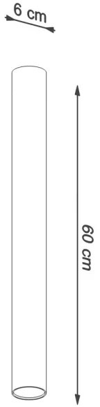 Sollux SL.1003 - Bodové svítidlo LAGOS 1xGU10/10W/230V 60 cm černá