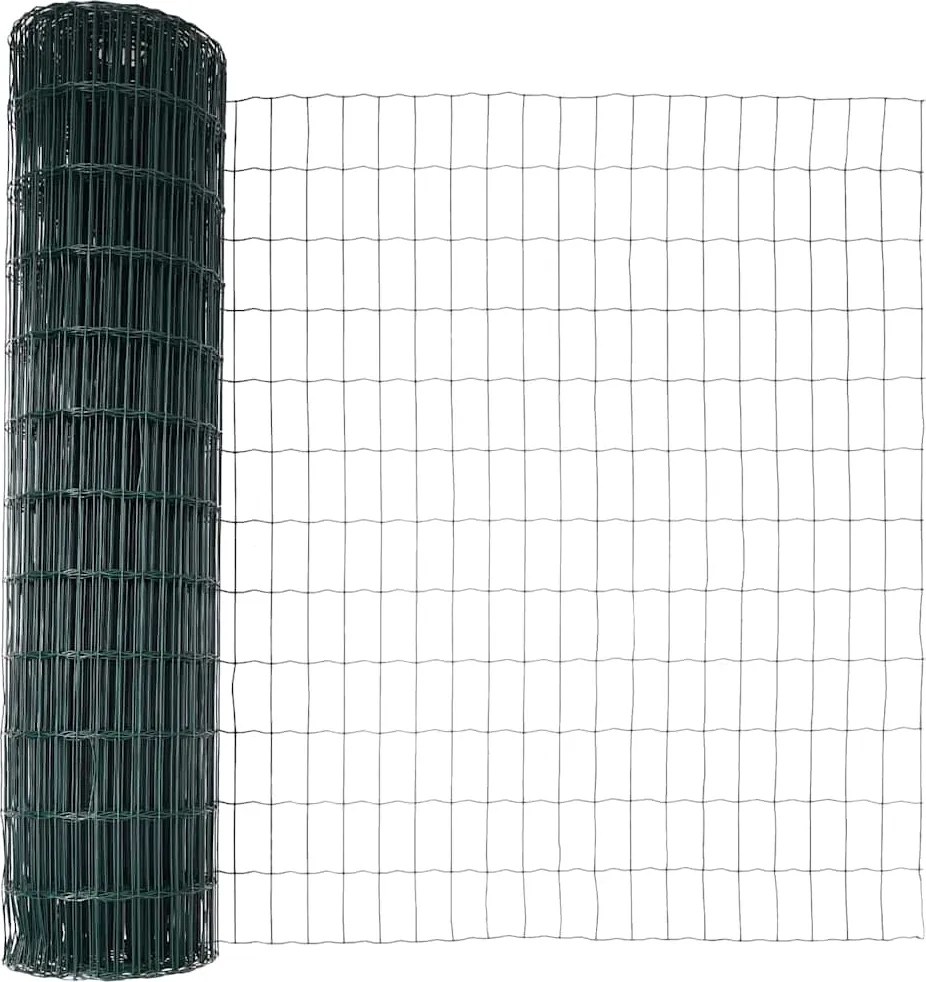 Evropský plot se hroty 10 x 1,2 m Ocel potažená PVC Zelená 3350556