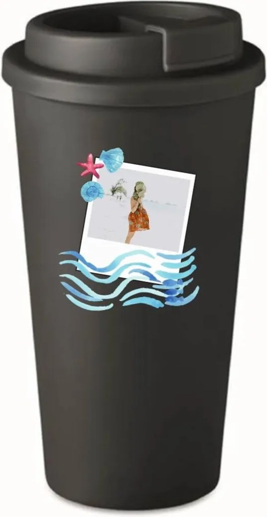Personalizovaný cestovní termohrnek s polaroidem z dovolené