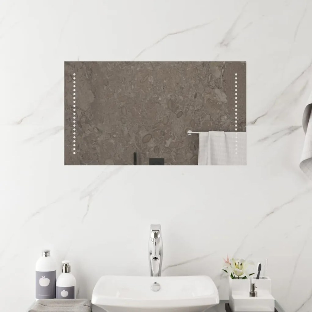 Koupelnové zrcadlo s LED osvětlením 40x70 cm 3154047