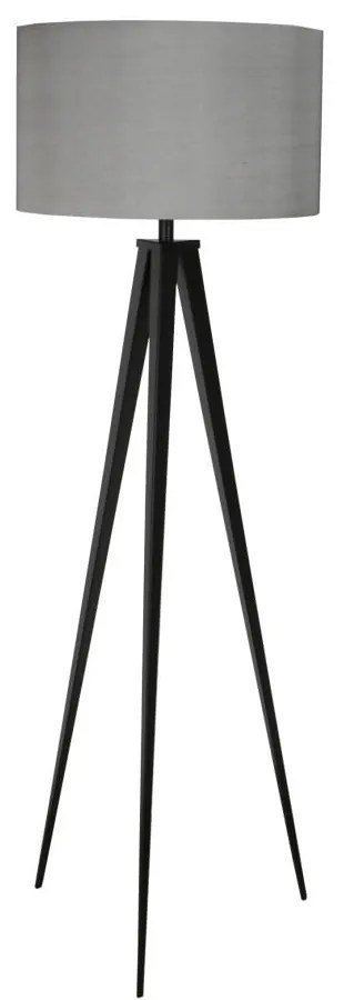 Černo-šedá stojací lampa Zuiver Tripod, ø 50 cm