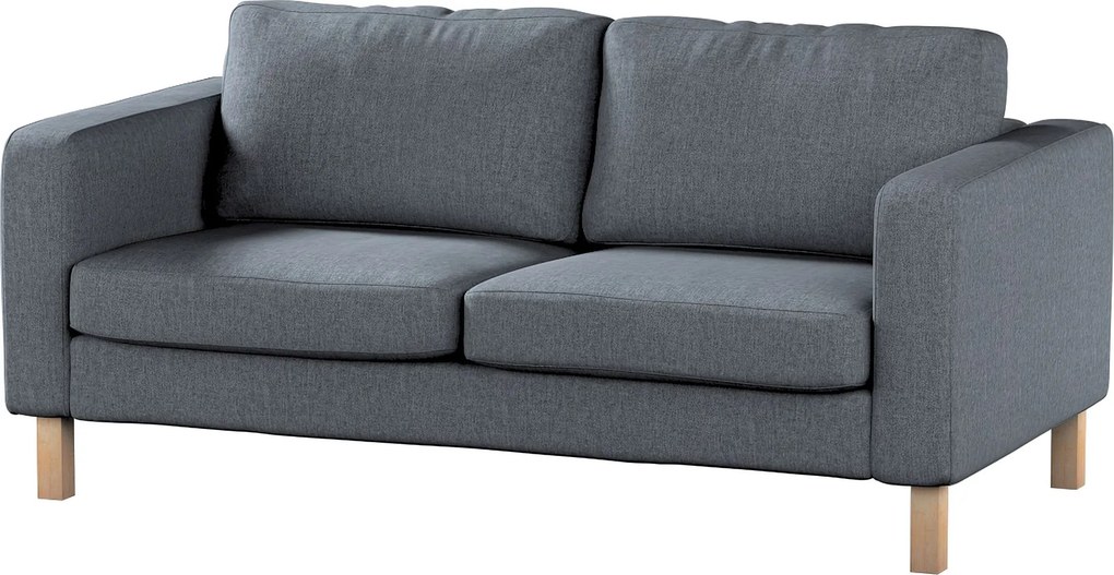 Potah na pohovku IKEA  Karlstad 2-místná, nerozkládací, krátký barva šedá látka pletený vzor