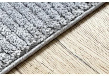 koberec SEVILLA PC00B pruhy šedá střapce, Berber, Maroko, Shaggy velikost 160x220 cm | krásné koberce cz
