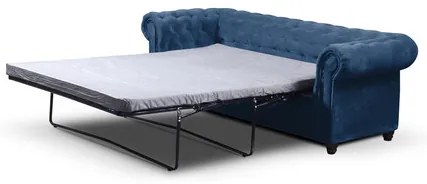 Rozkládací pohovka Infinity Chesterfield II Modrá