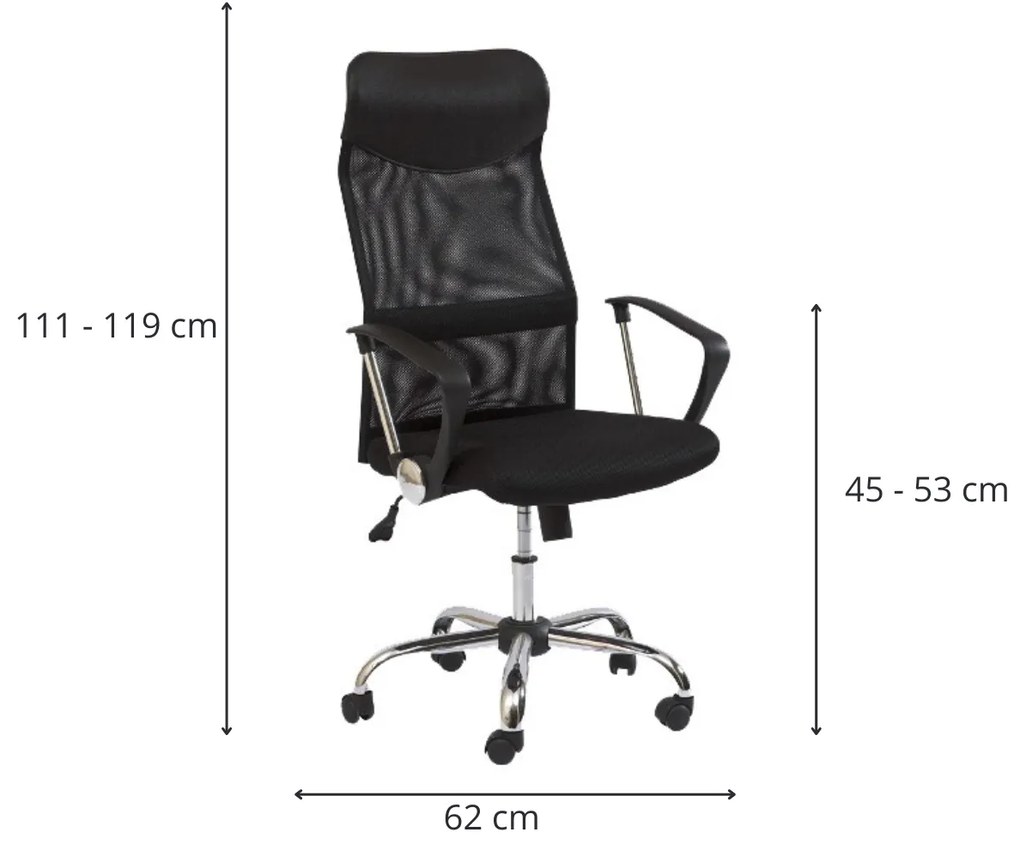 Kancelářská židle Lumbra II černá