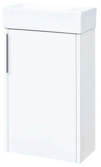 Mereo Vigo, koupelnová skříňka s keramickým umývátkem, 41 cm, bílá - CN340