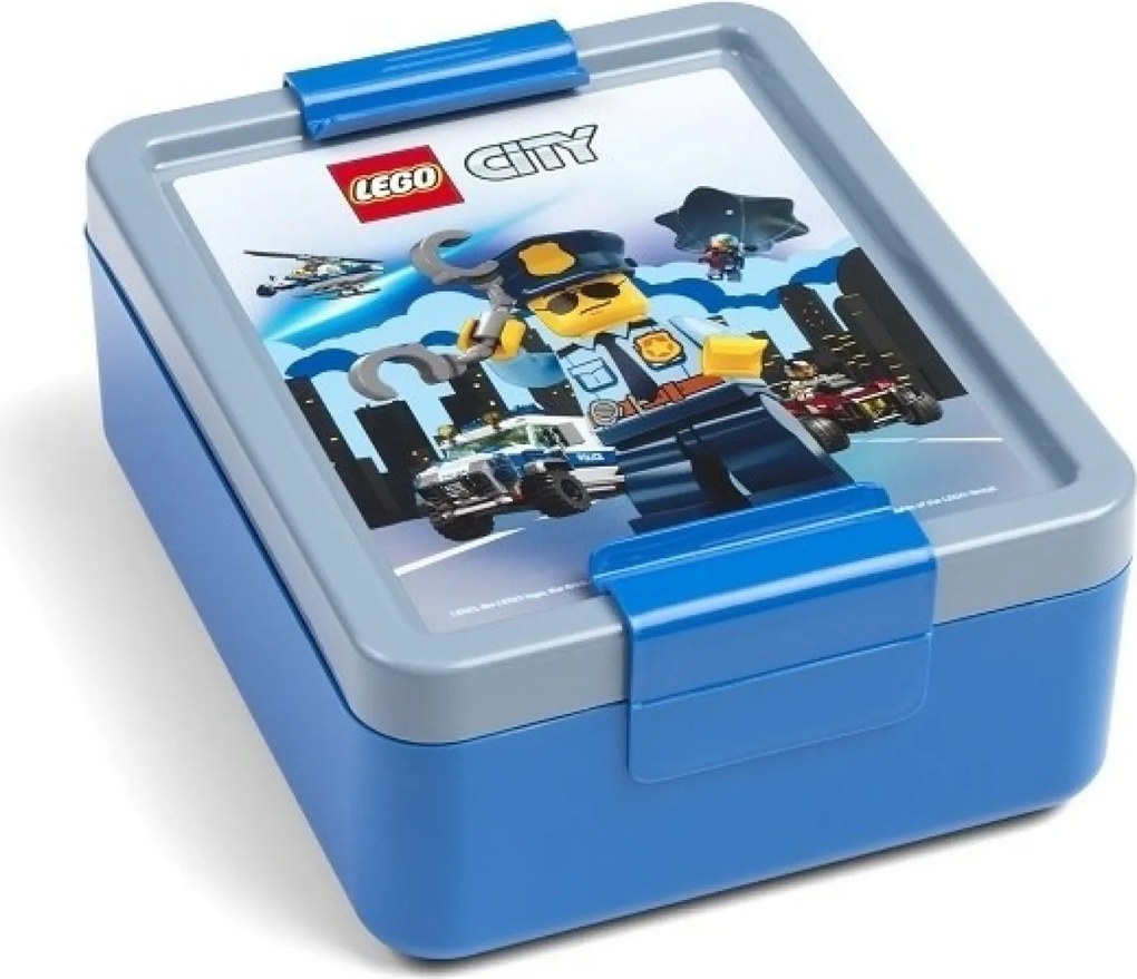 Svačinový box lego® city box na svačinu - modrá