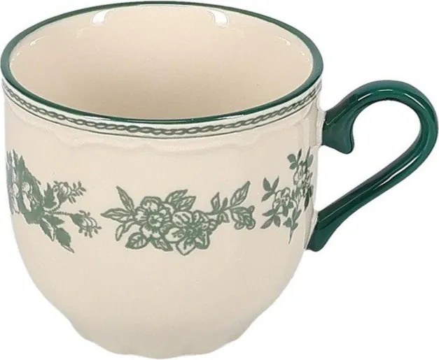 Zelený/slonovinový porcelánový šálek 215 ml Cyril – S|P Collection