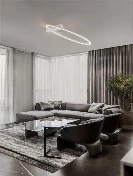 LED stmívatelné bílé moderní stropní svítidlo Kiklos
