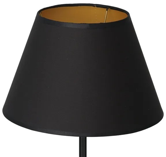 Stolní lampa ARDEN 1xE27/60W/230V pr. 30 cm černá/zlatá
