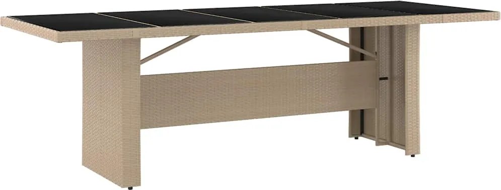11dílný zahradní bistro set s poduškami béžový polyratan 3277287