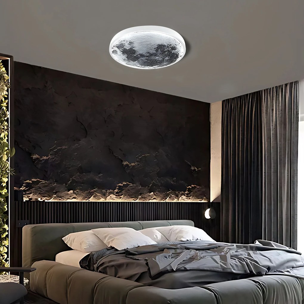 Toolight Moderní nástěnné LED osvětlení D40 Moon APP1806-CW