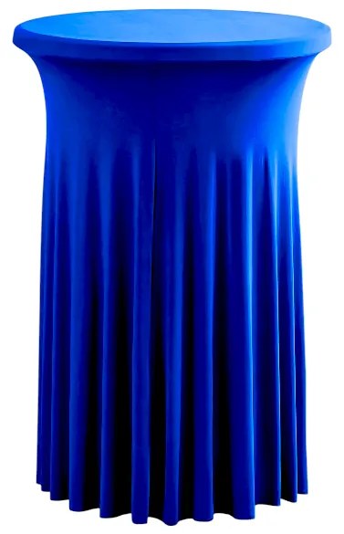 Elastický ubrus SKIRTING na koktejlový bistro stůl 80 cm VÍCE BAREV Barva ubrusu: MODRÁ / ROYAL BLUE
