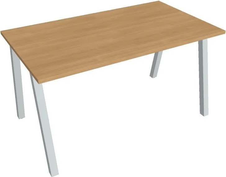 Kancelářský stůl jednací Hobis UJA 1400, deskaakát, bílá RAL 9016