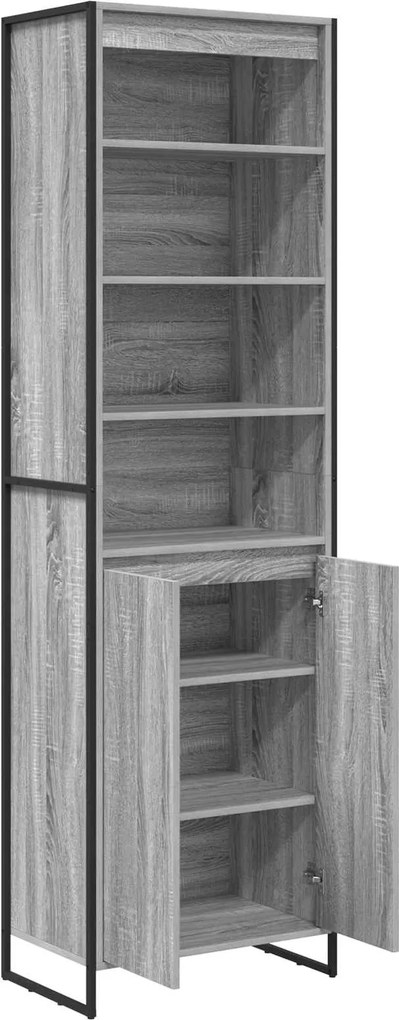 Vysoké skříně Šedá Sonoma 60 x 36 x 200 cm Kompozitní dřevo 3403031