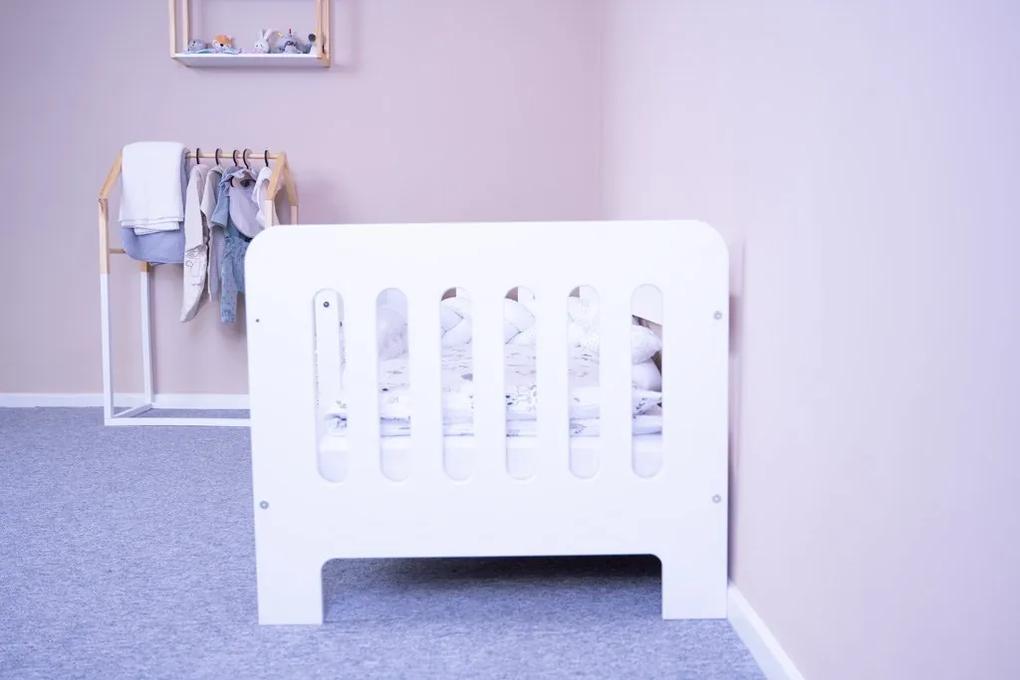NEW BABY Dětská postel se zábranou New Baby ERIK 140x70 cm bílá