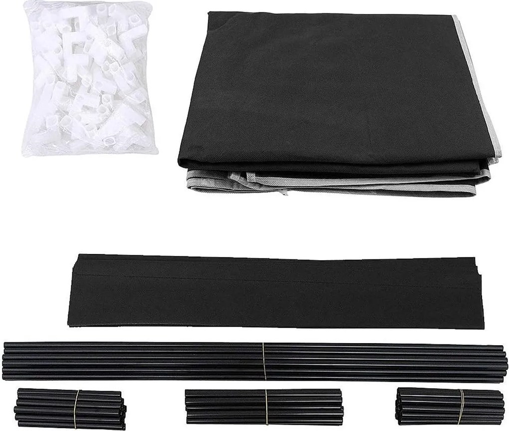 Textilní botník Pompy 88 cm černý