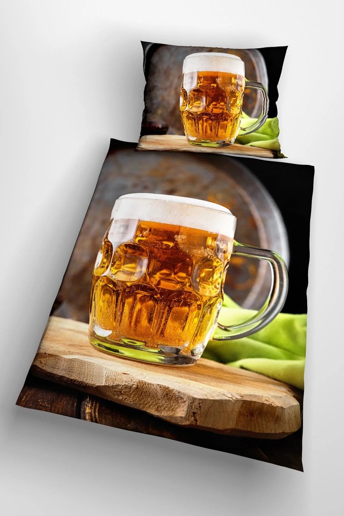 3d povlečení s pivem - Beer Beer 140x200 cm