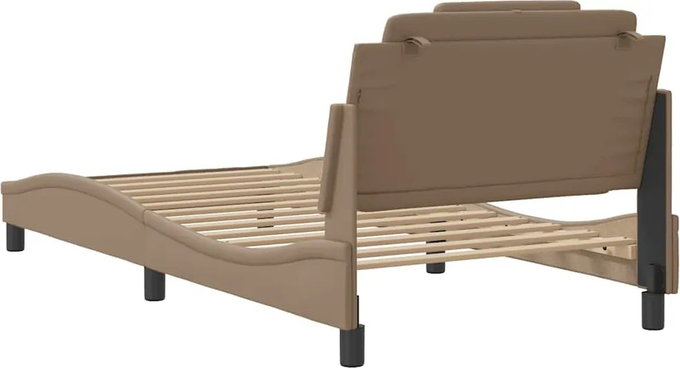 Rám postele Viana bez matrace cappuccino 100x200 cm umělá kůže 3208079