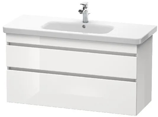 Duravit DuraStyle - Umyvadlová skříňka 61x113x45 cm, 2 zásuvky, lesklá bílá DS649502222