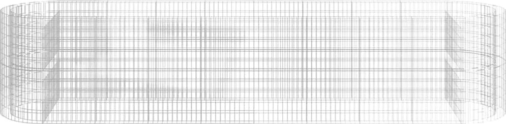 Gabionový vyvýšený záhon pozinkované železo 500 x 100 x 100 cm 152048