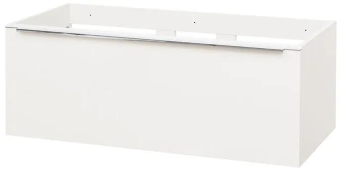 Mereo Mailo, koupelnová skříňka 101 cm, bíla, chrom madlo CN517S
