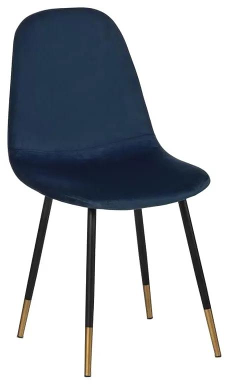 Jídelní židle Gamma, samet, tmavě modrá
