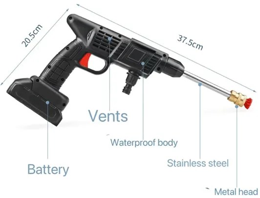 AKU Vysokotlaká vapka - 2 baterie - ADM