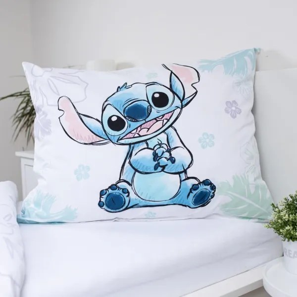 Jerry Fabrics Povlečení Lilo a Stitch Ohana White 140x200, 70x90 cm