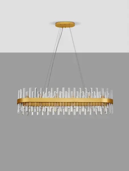 Zlatá designová svítilna Crown 120